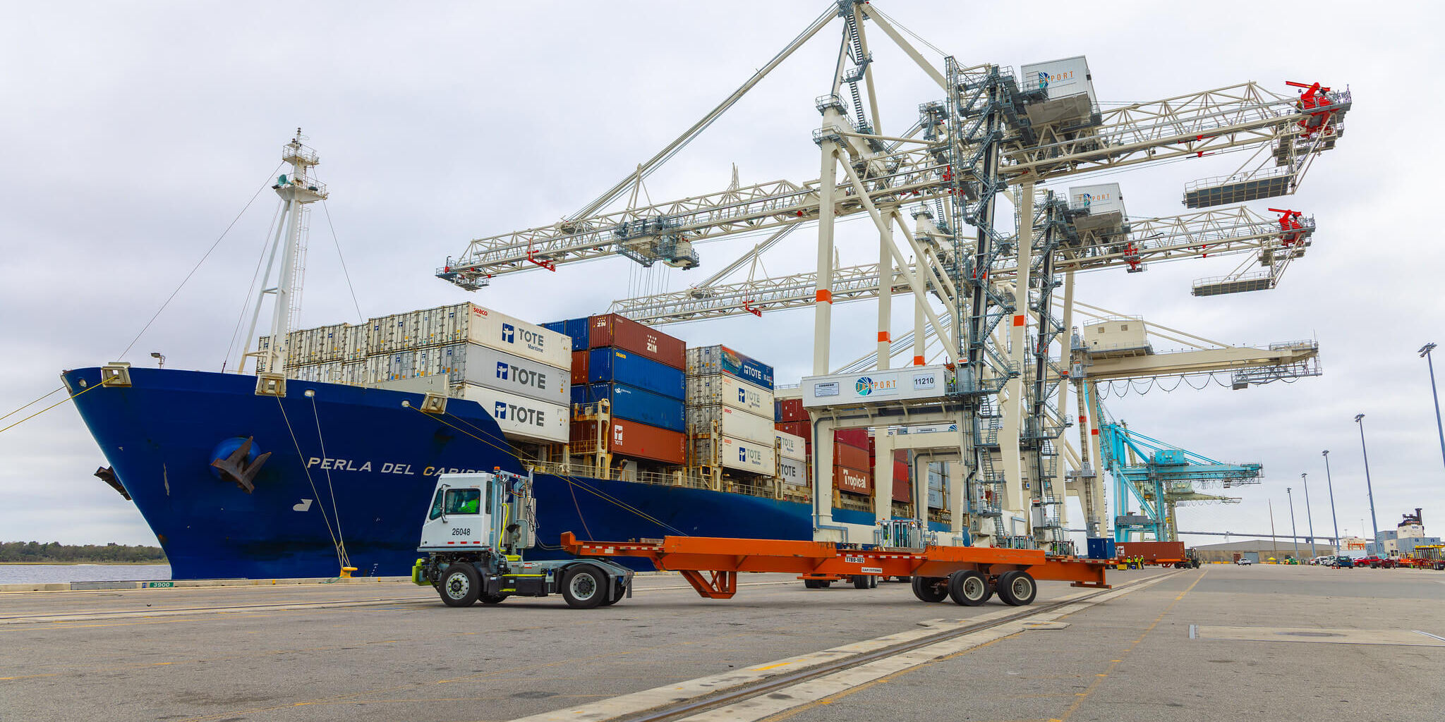 Two New Container Cranes Enter Service at JAXPORT, Third Crane Begins ...